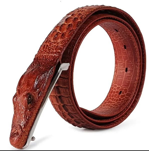 Mexican Crocodile Head Masculine Belt – TimelessGear9