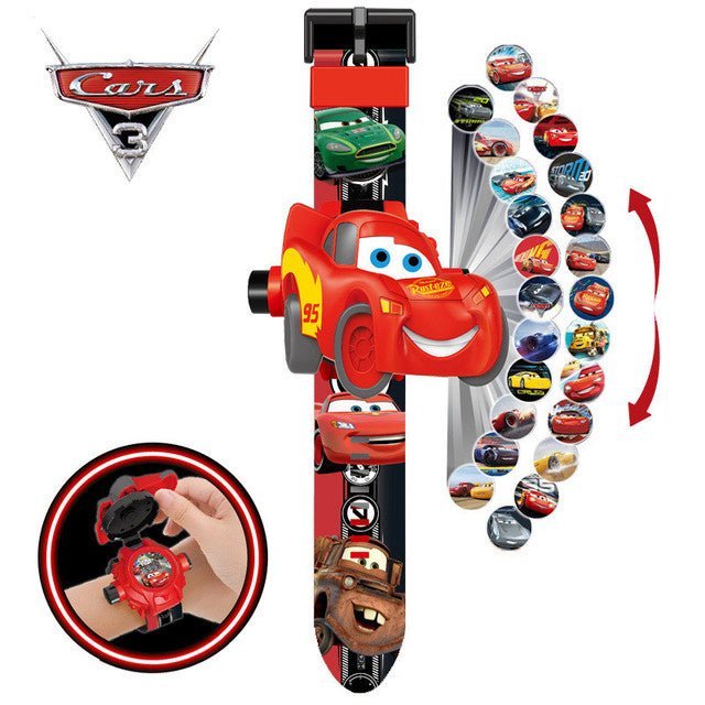Disney SpiderMan Cartoon Child 3D Projection Watch Anime Superheroes M ...